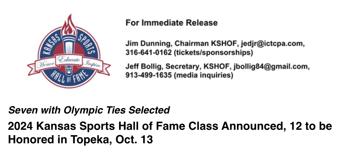 Kansas Sports Hall of Fame announces 2024 class | Kansas Pregame
